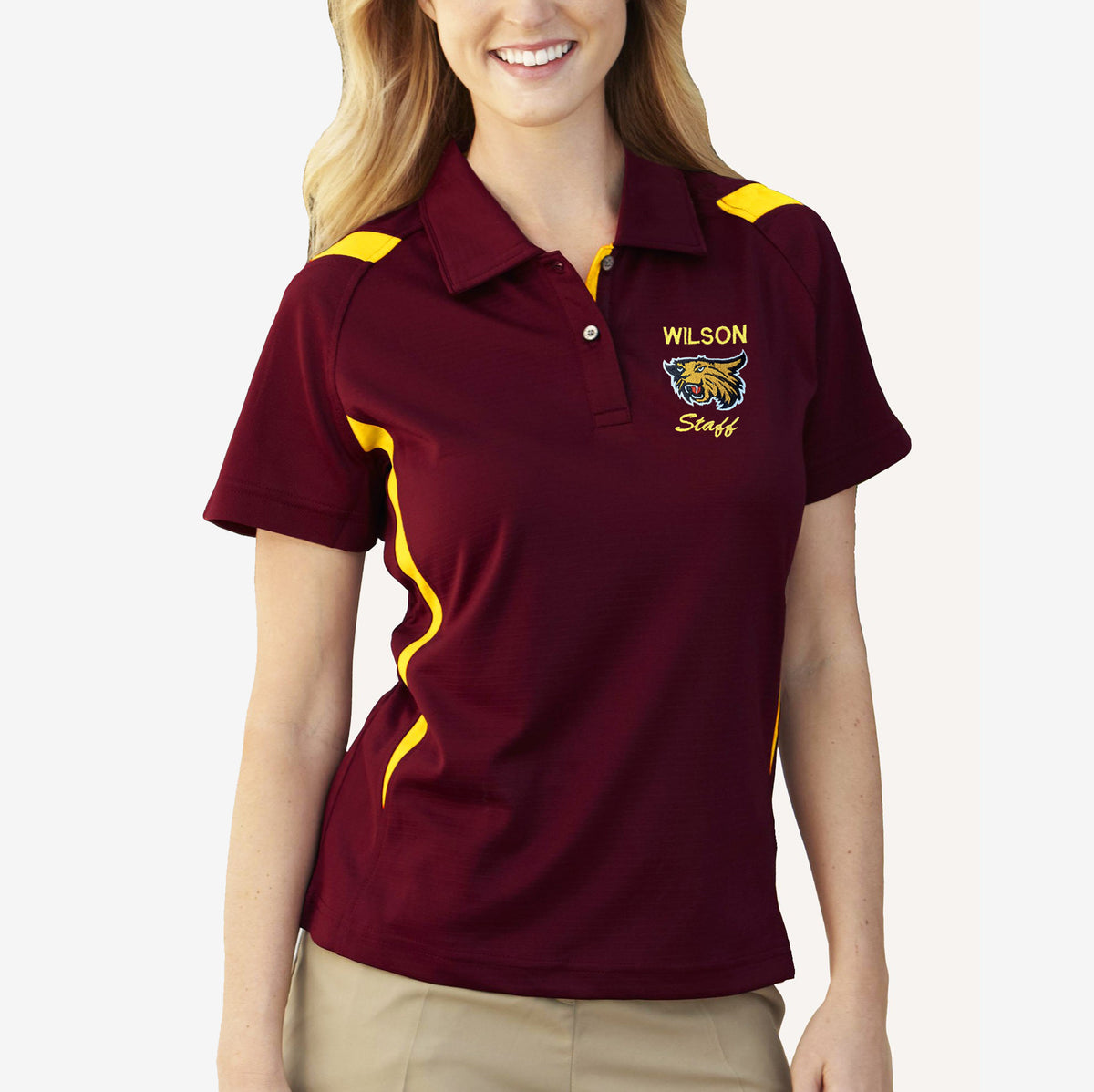 Women's Maroon Polo – SPARKPRINTZ